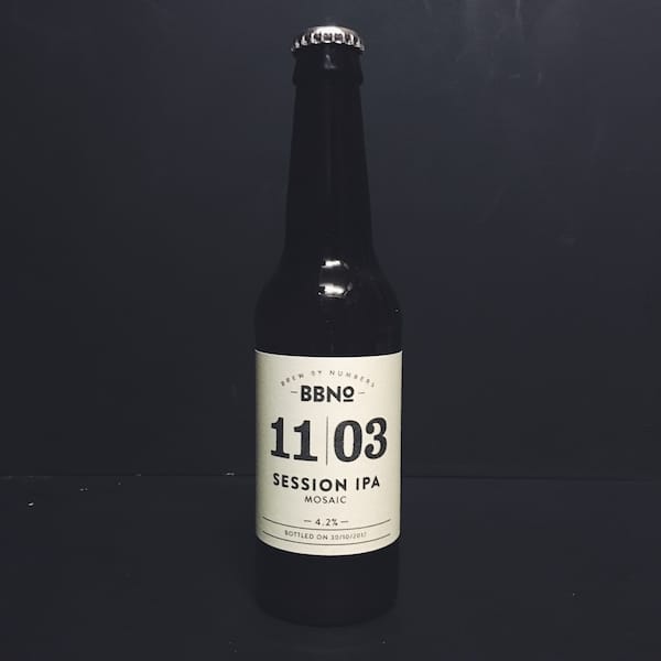 11|03 Session IPA Mosaic | Brew By Numbers | London | Brew Cavern