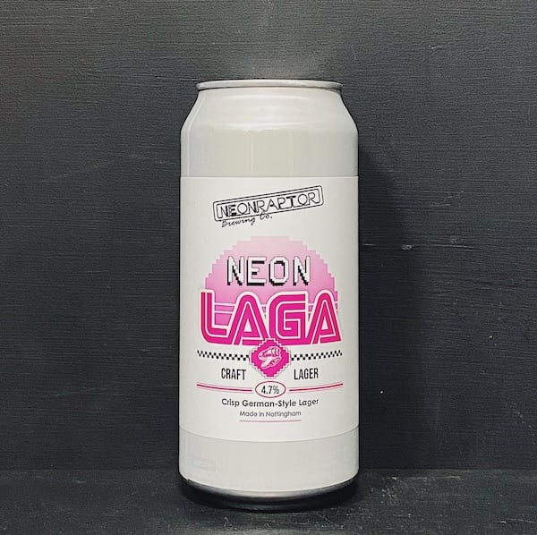 Neon Laga | Neon Raptor | Lager | Nottingham | Vegan | UK | Brew Cavern